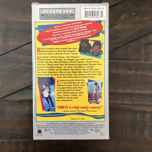 Friday (VHS, 1999, Widescreen Special Edition) 794043489631| eBay