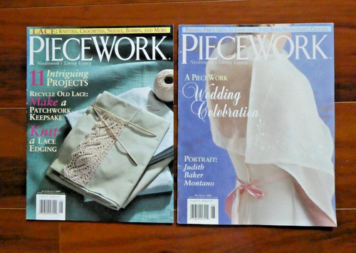 Piecework magazine 2004 2005 needlework history wedding period clothing ...