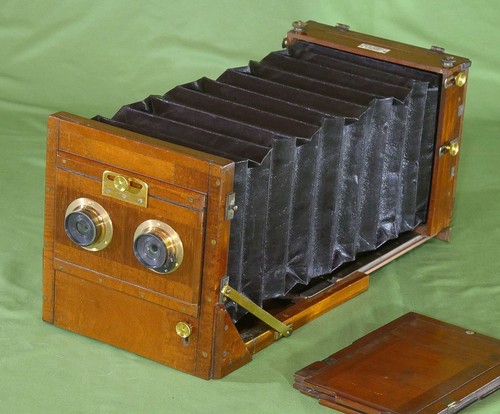 Extremelly Rare J. Piggott Ross Half Plate Tailboard Camera Mahogany ...
