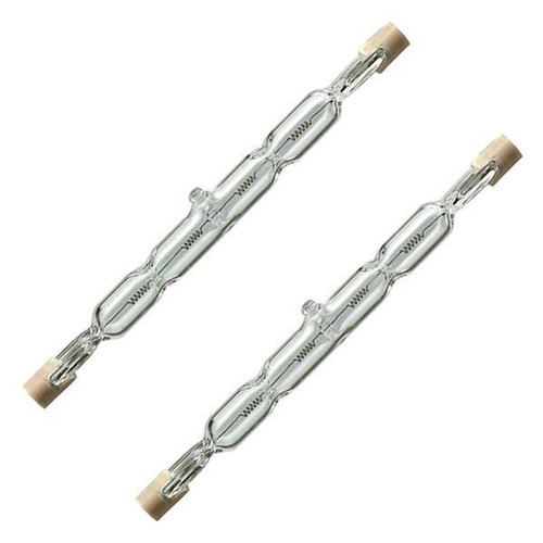 2 Pack Philips Quartz Double Ended T3 Recessed Single Contact 500 Watts ...