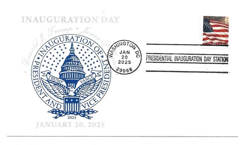 2025 Donald J Trump Panda Cachets, design 4, Capitol Inauguration Day ...