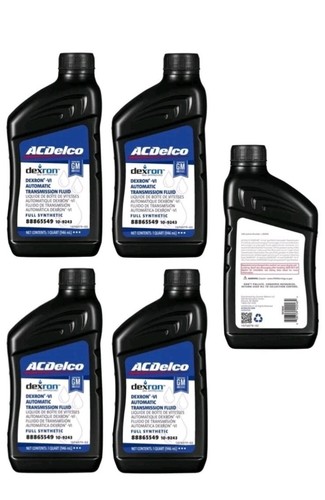 5 Quarts 10-9243 Transmission Fluid ATF AcDelco GMC OEM Full Synthetic ...