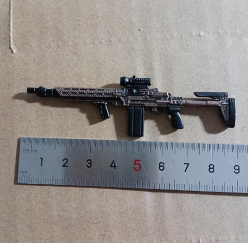 1/12 Soldier Accessories Metal MK14 Rifle Gun Model 6'' Action Figures ...