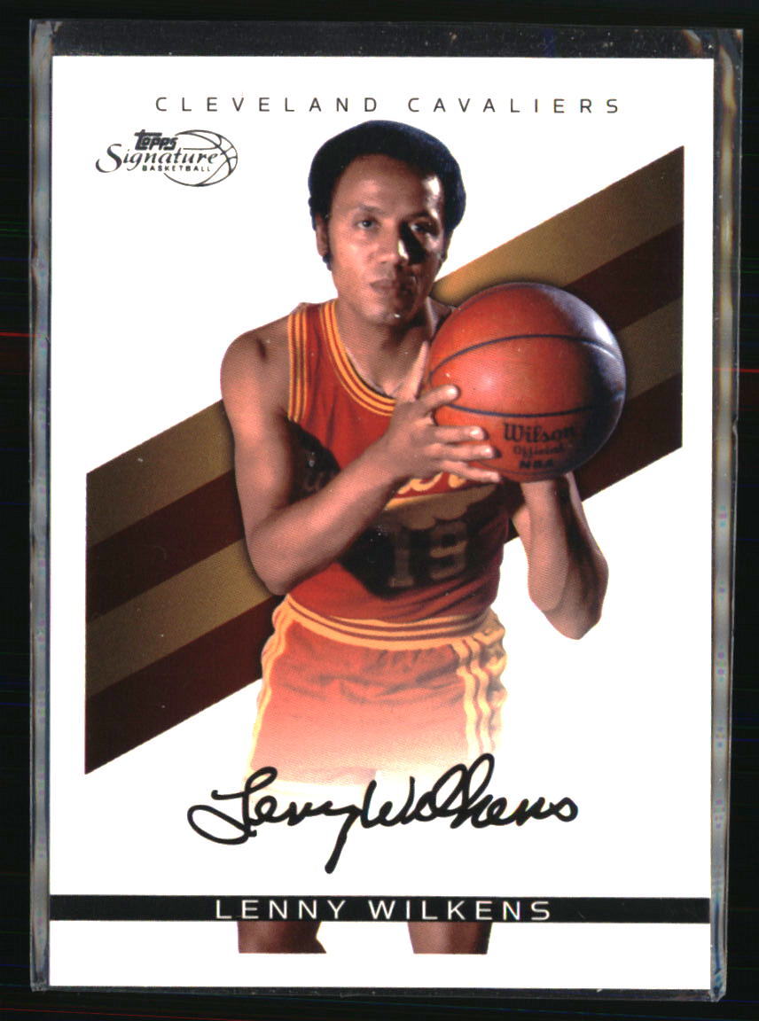 Lenny Wilkens 2008 Topps Signature #TS-LW Facsimile Black /289 Price ...