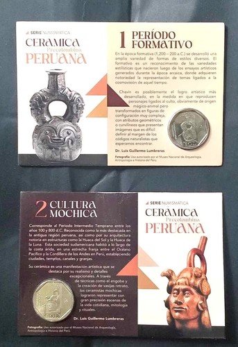 Peru 1 Sol Coins with Official BLISTER. 2 Blisters: Formativo + Cultura ...