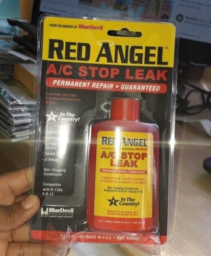 BlueDevil Products Red Angel A/C Stop Leak 2oz Seal Leaks Gasket Hose ...