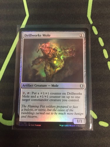 MTG Magic The Gathering Drillwork Mole Foil CLB DnD Artifact Commander ...