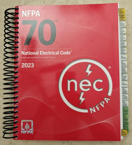 NFPA NEC 70 National Electrical Code Book 2023 Highlighted and Tabs ...