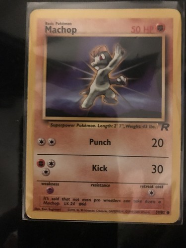 1st Edition Machop Pokémon Card | eBay