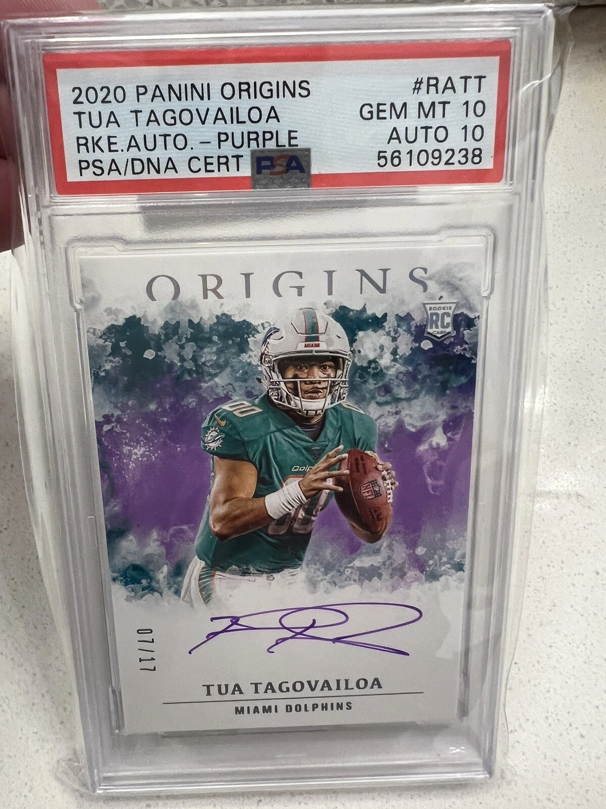 Tua Tagovailoa 2020 Origins #RA-TT Rookie Autographs - Purple FOTL /17 ...