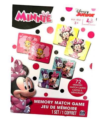 Disney Minnie Mouse Memory Match Game. Ages 3+ 2-4 Players 778988152485 ...