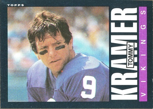 1985 TOPPS Tommy Kramer VIKINGS Rice Owls | eBay