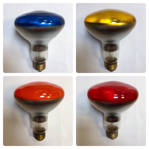 ORMALIGHT REFLEKTRORLAMPE R95 75W E27 230V BUNT ROT ORANGE GELB BLAU ...