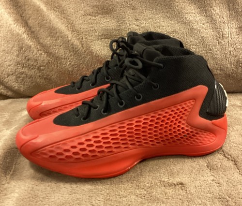 Size 5 - Adidas AE1 Mid Anthony Edwards “BRED” Black/ Red Sneakers NO ...