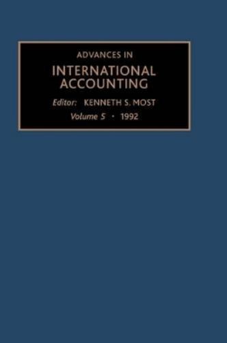 Kenneth S Most Advances in International Accounting (Hardback) (UK ...