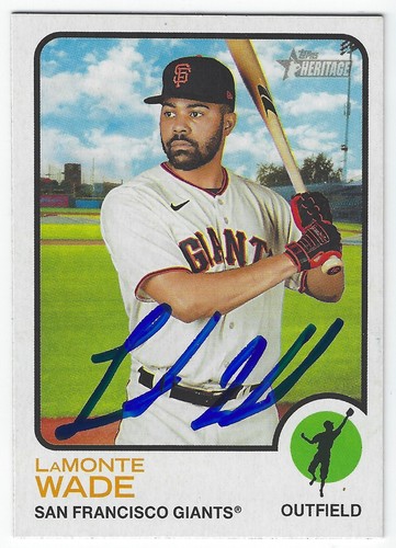 LAMONTE WADE SAN FRANCISCO GIANTS SIGNED HERITAGE BASEBALL CARD ...