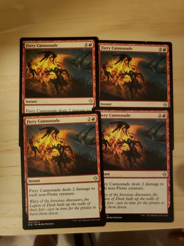 Fiery Cannonade x4 Magic the Gathering 4x Ixalan mtg card lot | eBay