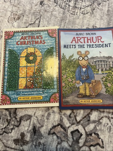 2 Arthur Paperback Books Meets The President & Arthur’s Christmas | eBay