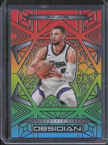 2024-25 Panini Obsidian #35 Zach Lavine Neon Flood #10/15 Kings | eBay