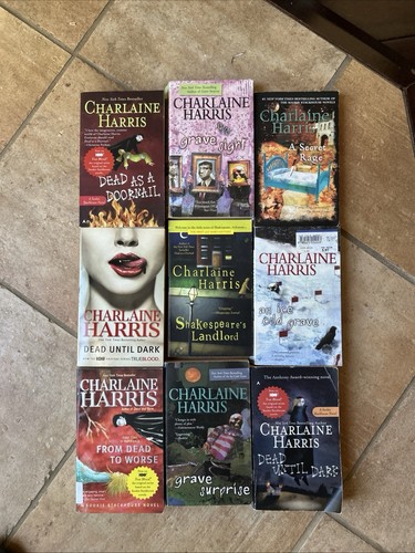 Charlaine Harris Lot 9 Sookie Stackhouse TRUE BLOOD Paperbacks | eBay