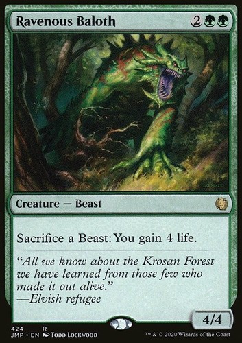 Magic the Gathering MTG Ravenous Baloth (424) Jumpstart NM | eBay