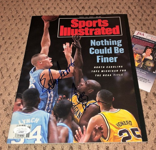 ERIC MONTROSS CHRIS WEBBER SIGNED SPORT ILLUSTRATED AUTOGRAPH JSA UNC ...