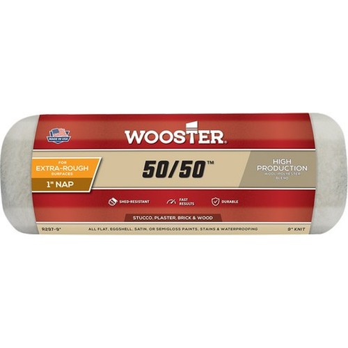 Wooster R297 9" x 1" Nap 50/50 Roller Cover | eBay