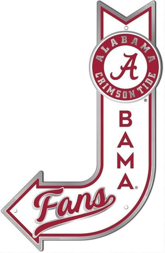 Licensed University of Alabama Sign / Crimson Roll Tide Fans Football ...