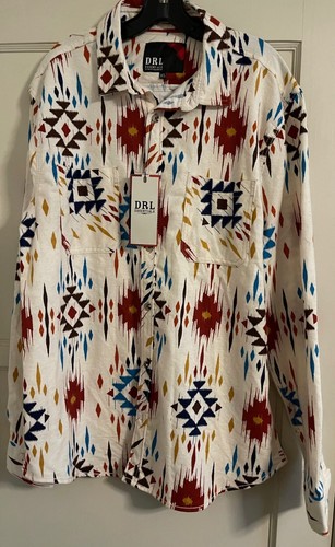 DRL ESSENTIALS, DRILL CLOTHING, MEN'S XL FLANNEL SHIRT, SW WESTERN ...