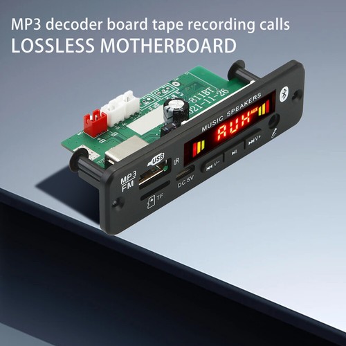 Car 40W Amplifier MP3 Decoder Board 12V Bluetooth 5.0 TF USB FM Radio ...