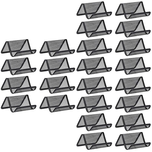 3 Pieces Business Card Holder for Desk Table Name Holders Iron Case ...