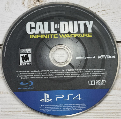 **DISC ONLY** Call of Duty Infinite Warfare (PS4 Sony PlayStation 4 ...