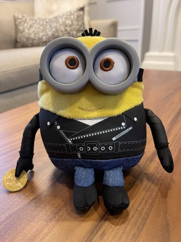 Just Play Illuminations Minions The Rise Of Gru BIKER OTTO Plush Minion ...