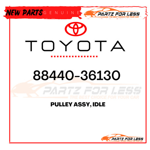 88440-36130 TOYOTA GENUINE PULLEY ASSY, IDLE 8844036130 NEW OEM | eBay