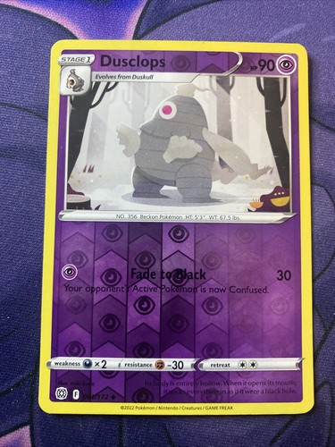 Pokemon TCG Brilliant Stars Reverse Holo Dusclops 061/172 | eBay