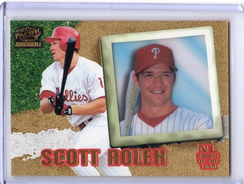 SCOTT ROLEN 1998 Pacific Invincible #148 - NL ROOKIE OF THE YEAR ...