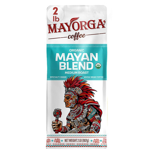 Organic Coffee 2Lb Mayan Blend - Medium Roast Whole Bean Coffee ...