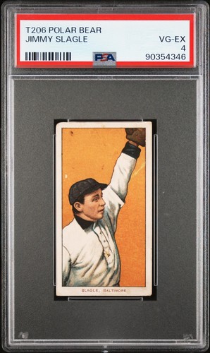 T206 Jimmy Slagle - PSA 4 - Polar Bear - Baltimore - Centered 50/50 | eBay