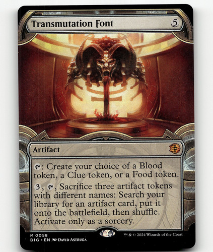 MTG Transmutation Font (Showcase) 58 - Outlaws of Thunder Junction | eBay