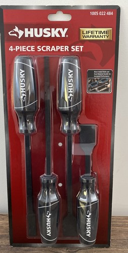 Husky Scraper Set (4-Piece) 1" Short Scraper 1/4", 1/2", 1" Long ...