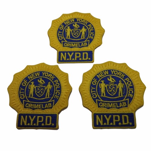 CSI: City of New York Police Crimelab N.Y.P.D. Embroidered Patch Set of ...