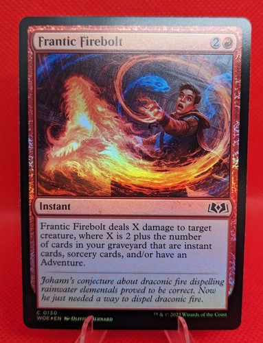 MTG Frantic Firebolt Foil 130 Wilds of Eldraine Magic | eBay