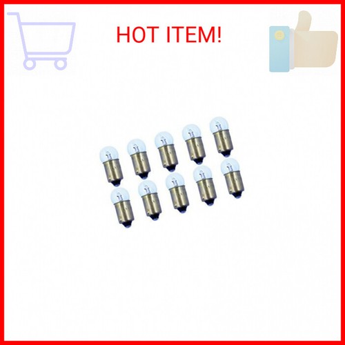 CEC Industries #51 Bulbs, 7.5 V, 1.65 W, BA9s Base, G-3.5 shape (Box of ...