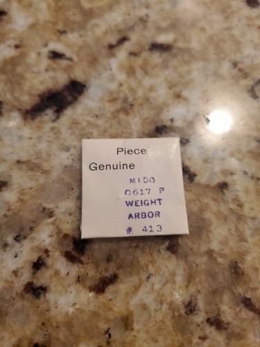 Vintage Mido 0617 Weight Arbor Stk#3057 | eBay