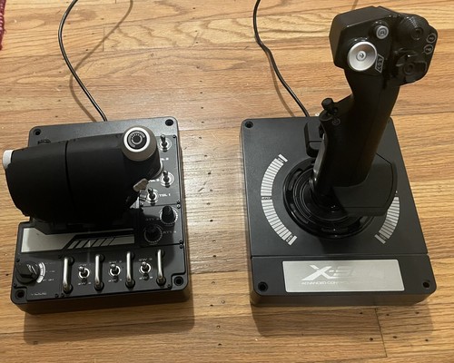 Logitech X56 HOTAS - Flight Stick, Throttle, and Rudder Pedals | eBay
