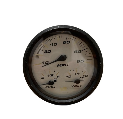 US MARINE FARIA OVERSIZED MULTI FUNCTION MPH / FUEL / VOLT GAUGE ...
