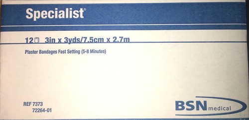 (Box of 12) BSN 7373 / 72264-01 Specialist Plaster Fast Setting 3" X ...
