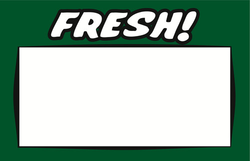 Fresh Retail Price Cards Shelf Signs for Produce 7"H x 11"W- 100 pieces ...