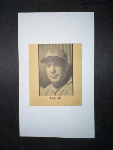 Dolph Luque, Vintage 1936 Photo Card, 3x5 Size, NY Giants | eBay