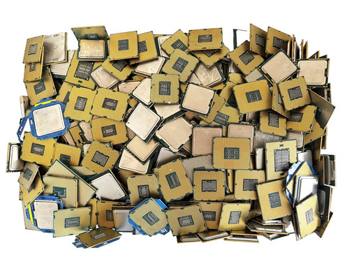 ASSORTED LOT OF 10LBS 10 POUNDS INTEL CPU PROCESSOR FROM SERVERS (GOLD ...